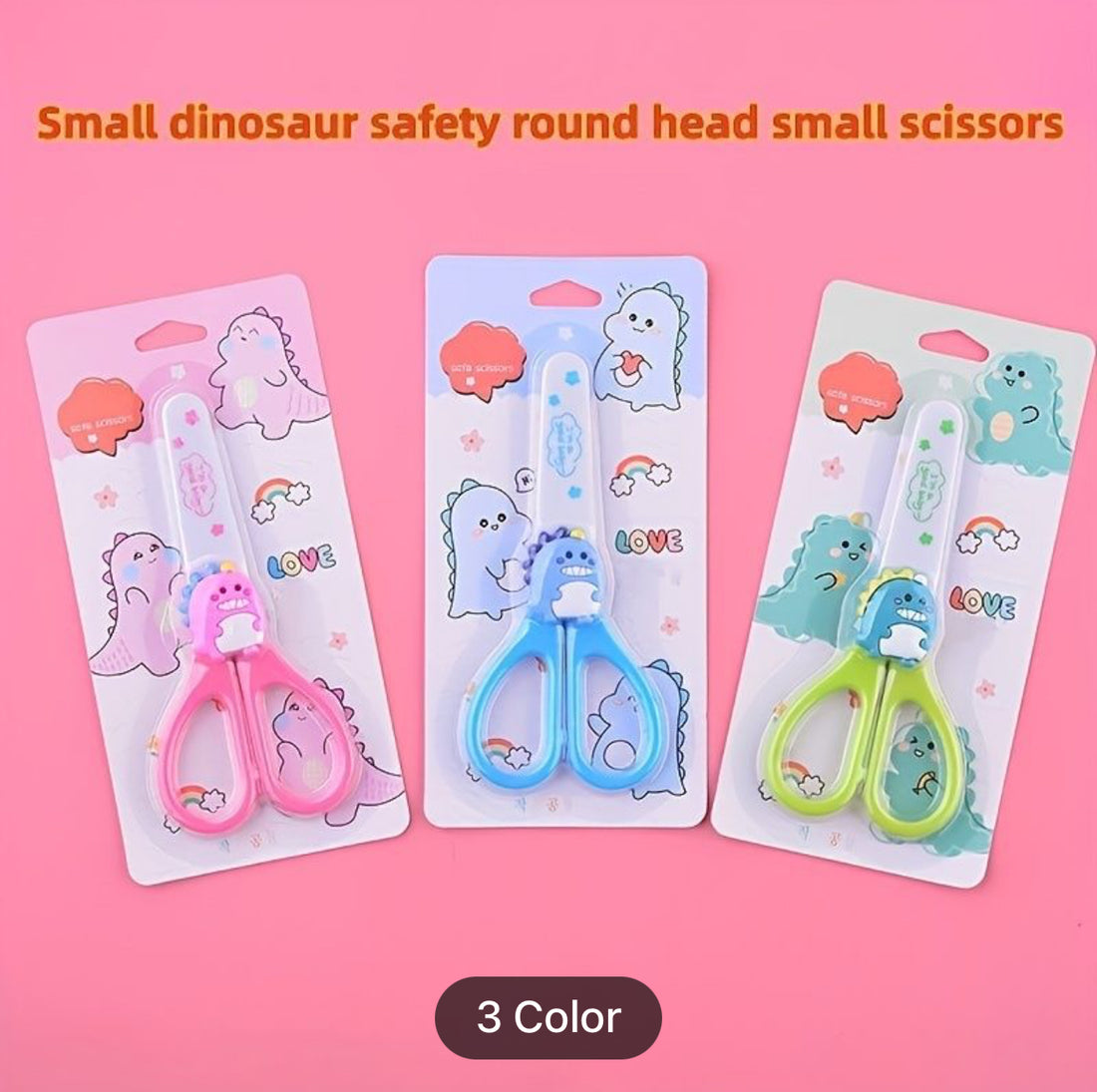 Cute Dino/Rabbit Scissors with Safety – Viaana Kids Store