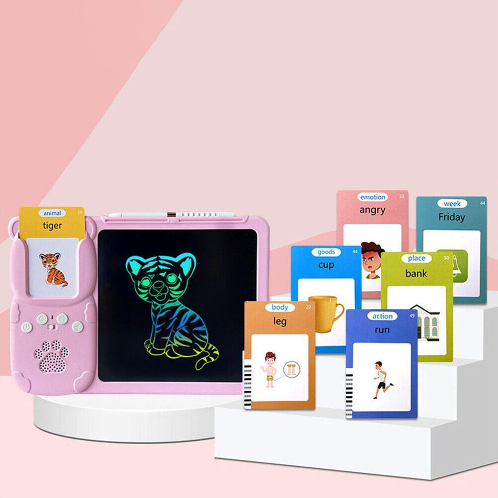 LCD Tablet + English Speaking Educational Cards – Viaana Kids Store