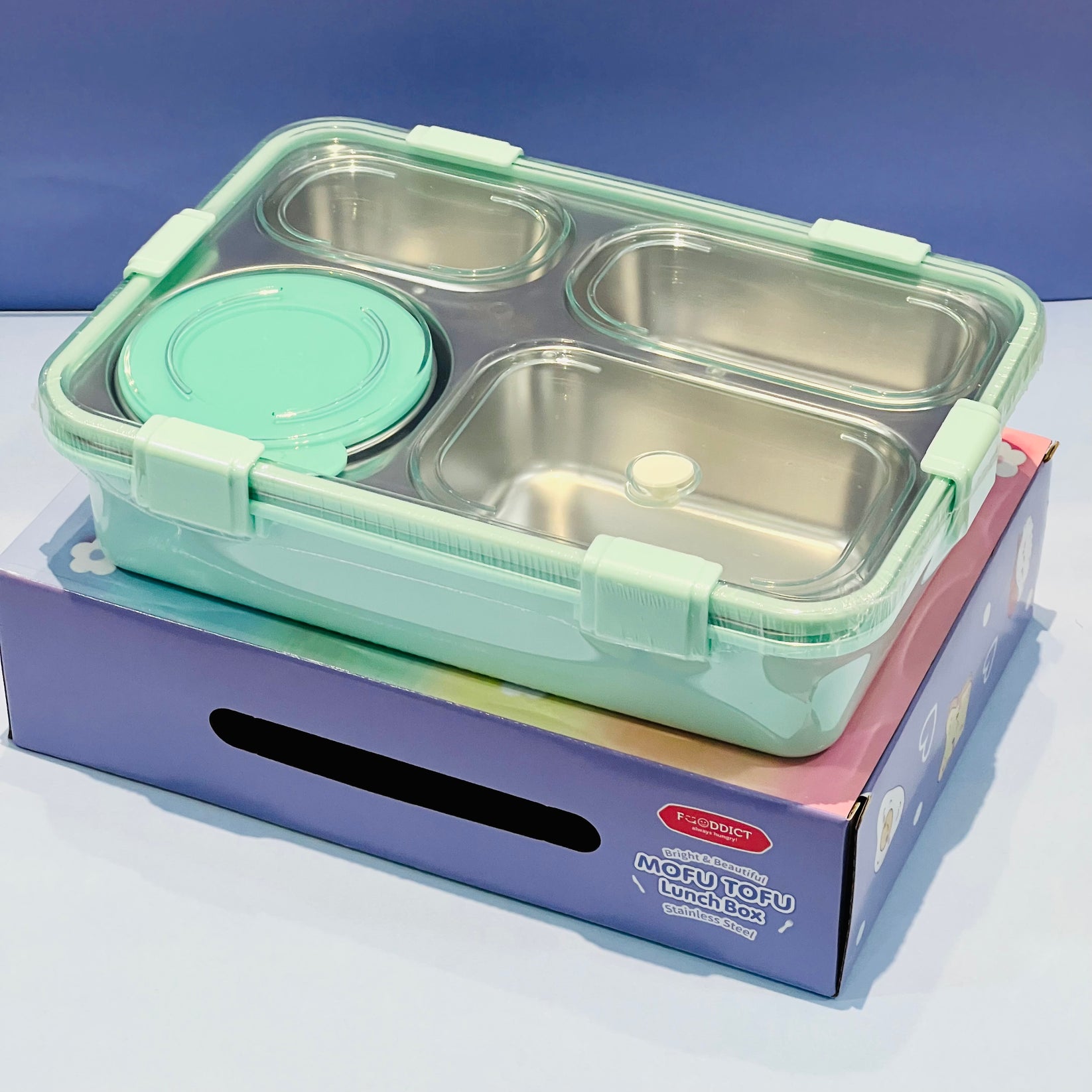 Pastel Lunchbox with 4 Compartments : Best for Adults and Teenagers ...